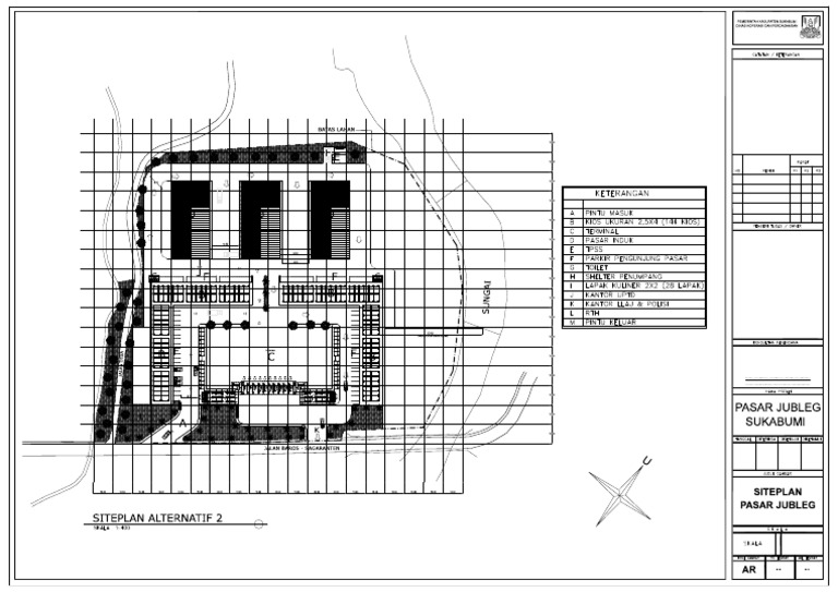 Siteplan Pasar Jubleg Alt-2 | PDF