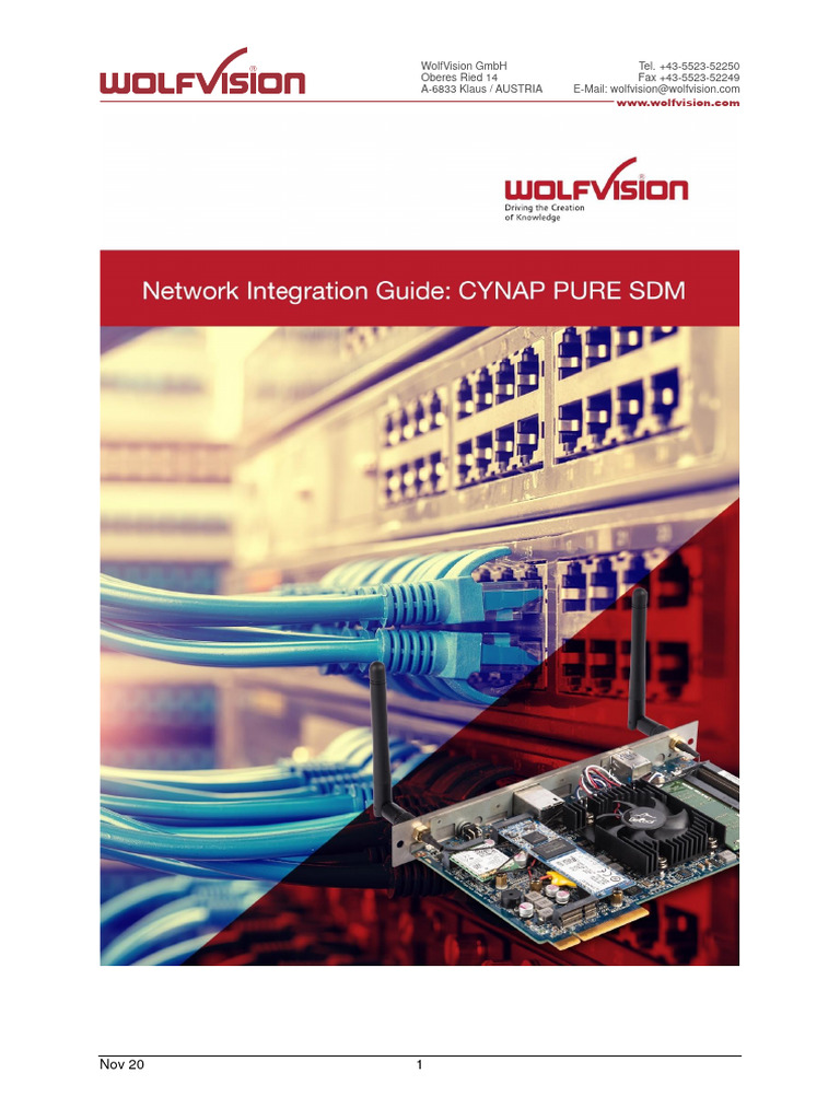 Cynap_Pure_SDM_NetworkIntegration | PDF | Computer Network | Port (Computer Networking)