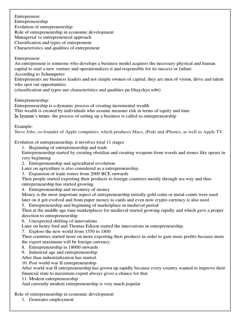 Entrepreneur | PDF | Entrepreneurship | Business Economics