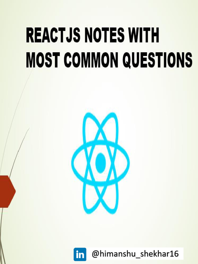 React | PDF | Java Script | Html Element React | PDF | Java Script | Html Element