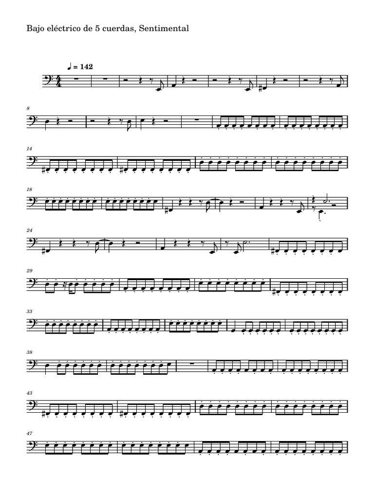 Moderatto - Sentimental-Bajo - Eléctrico - de - 5 - Cuerdas ...