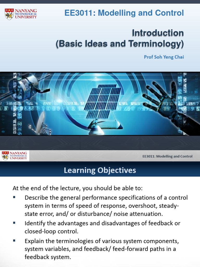 EE3011 Control Systems Overview | PDF | Control Theory | Feedback