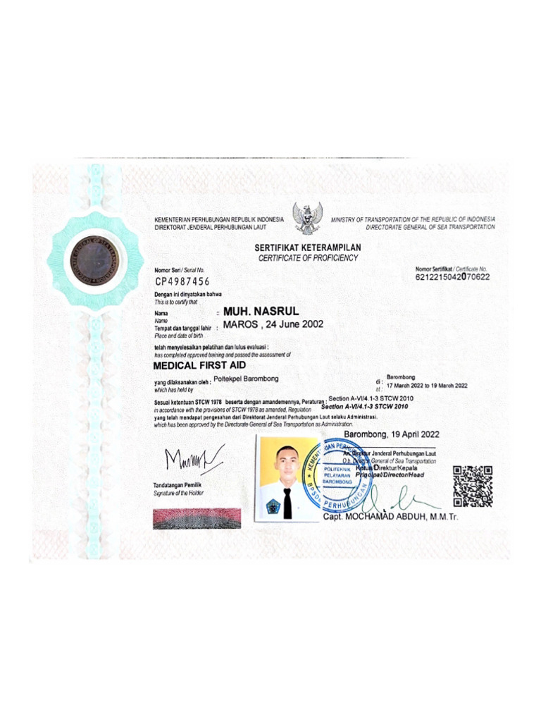 Sertifikat Mefa | PDF