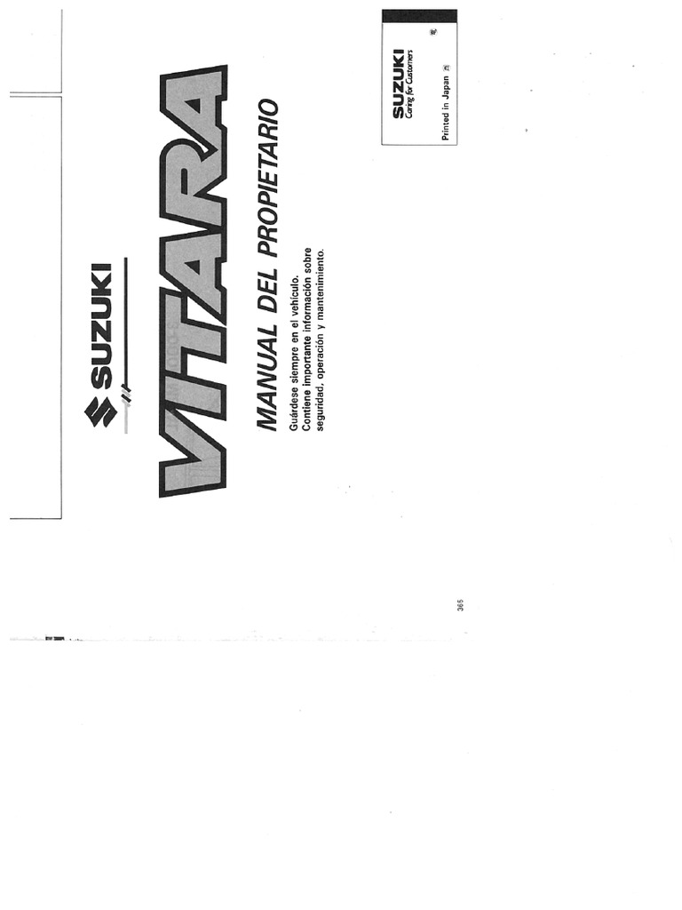 Manual Vitara Cap1 | PDF