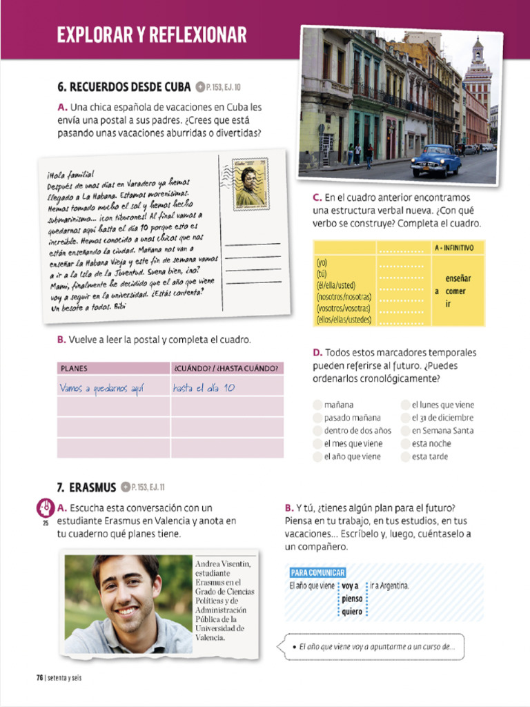 Pretérito Perfecto y Futuro Próximo | PDF