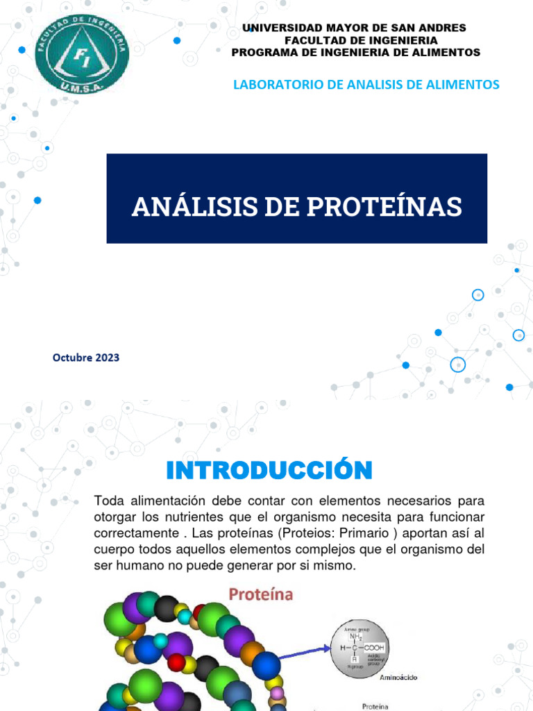 Determnacion de Proteinas Laa 2023 | PDF | Proteínas | Amoníaco