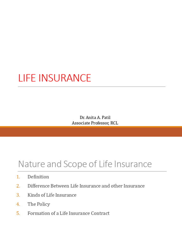 Unit 3 Life Insurance | PDF | Life Insurance | Insurance