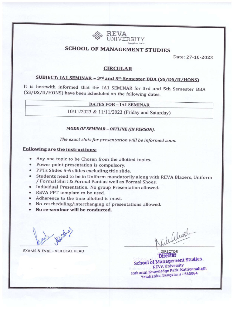 Ia Presentation Circular & Topics - 3N5 | PDF