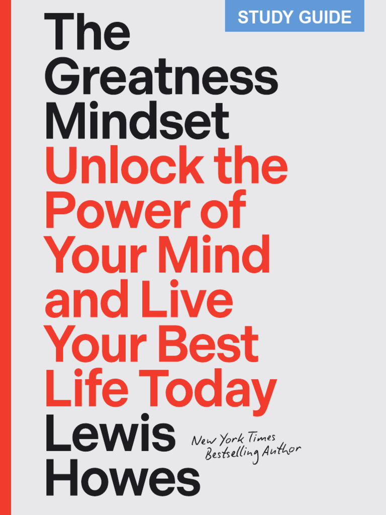 The Greatest Mindset Study Guide | PDF | Thought | Mindset