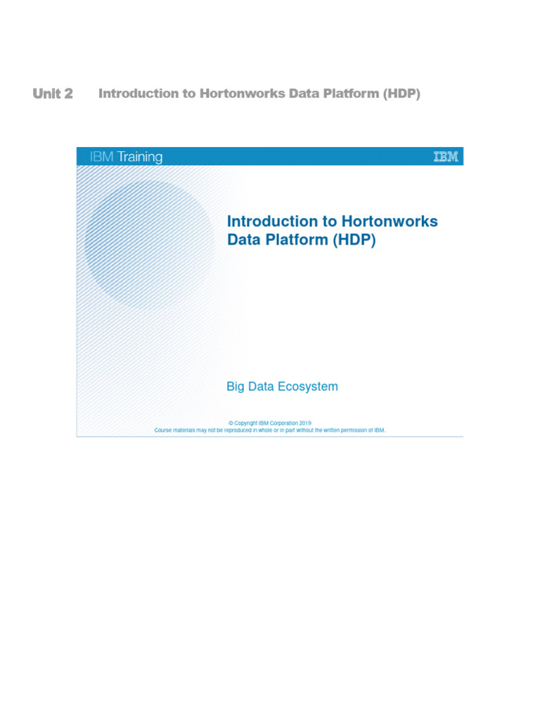02 HDP Introduction | PDF | Apache Hadoop | Apache Spark