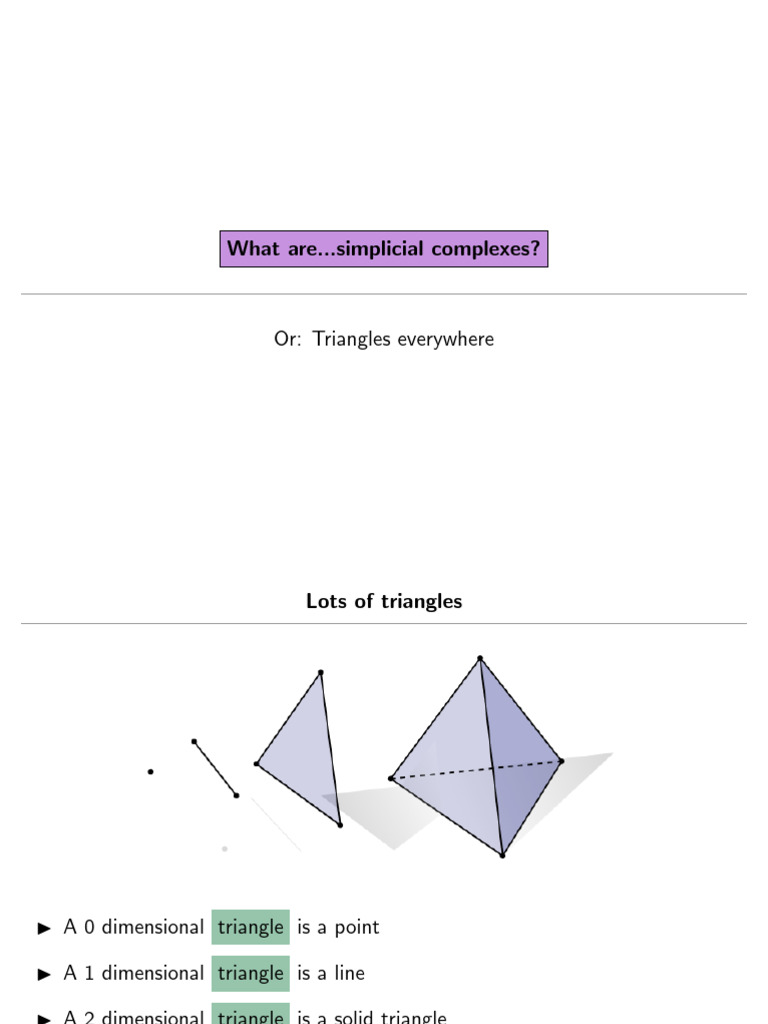 11 Simplicial Complex | PDF | Teaching Methods & Materials