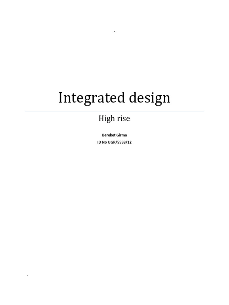 Integrated Design | PDF | Building | Civil Engineering