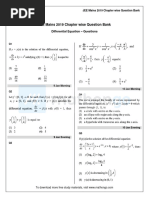 Important PYQs - Differential Equation | PDF | Mathematical Concepts | Equations