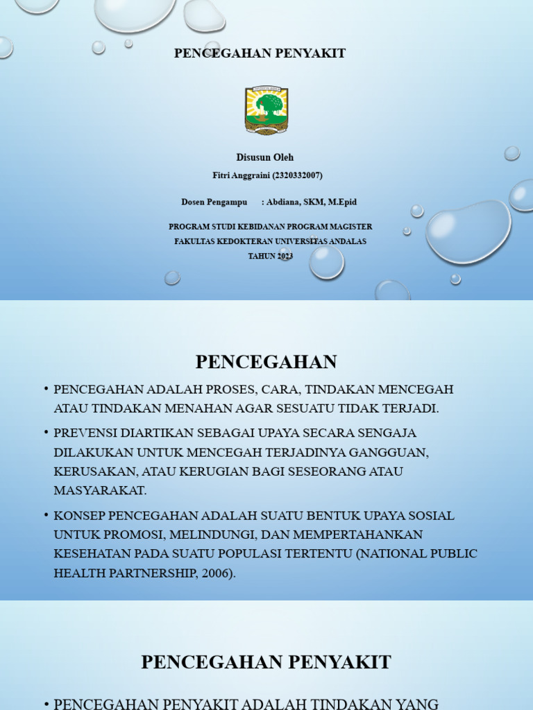 Fitri Anggraini Pencegahan Penyakit | PDF | Sains & Matematika