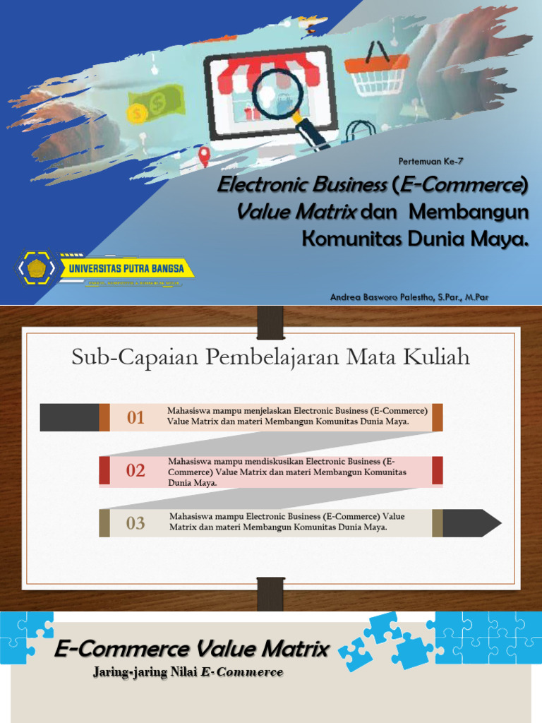 Materi Ke-7 - Electronic Business (E-Commerce) Value Matrix Dan ...