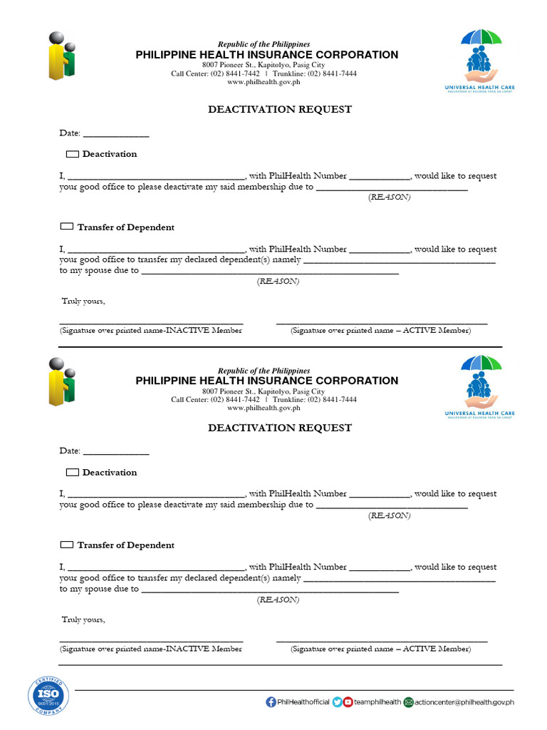 Deactivation Request | Download Free PDF | Public Finance | Financial ...