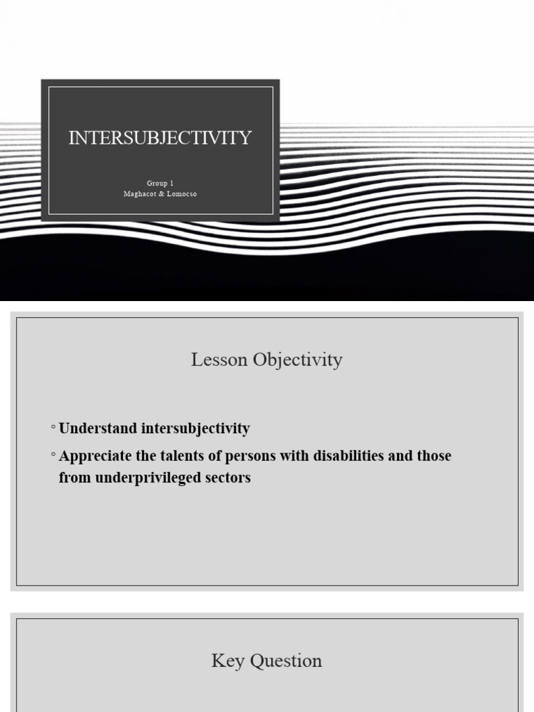 1 - Intersubjectivity | Download Free PDF | Disability | Self