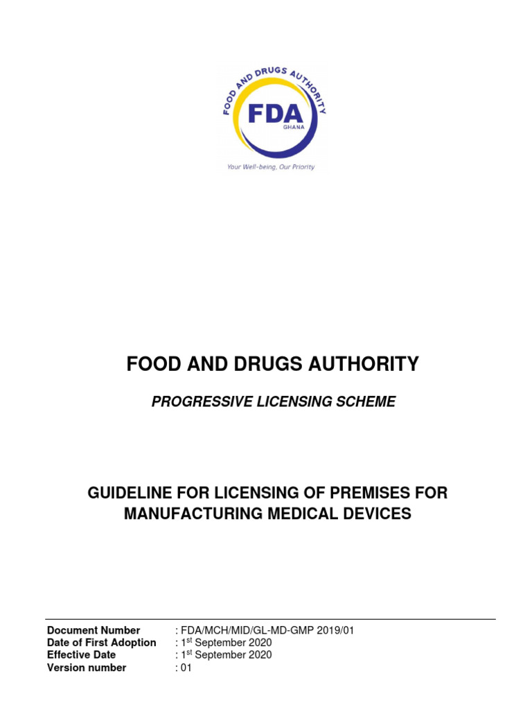 Medical Device Manufacturing Licensing Guide | PDF | Quality Management ...