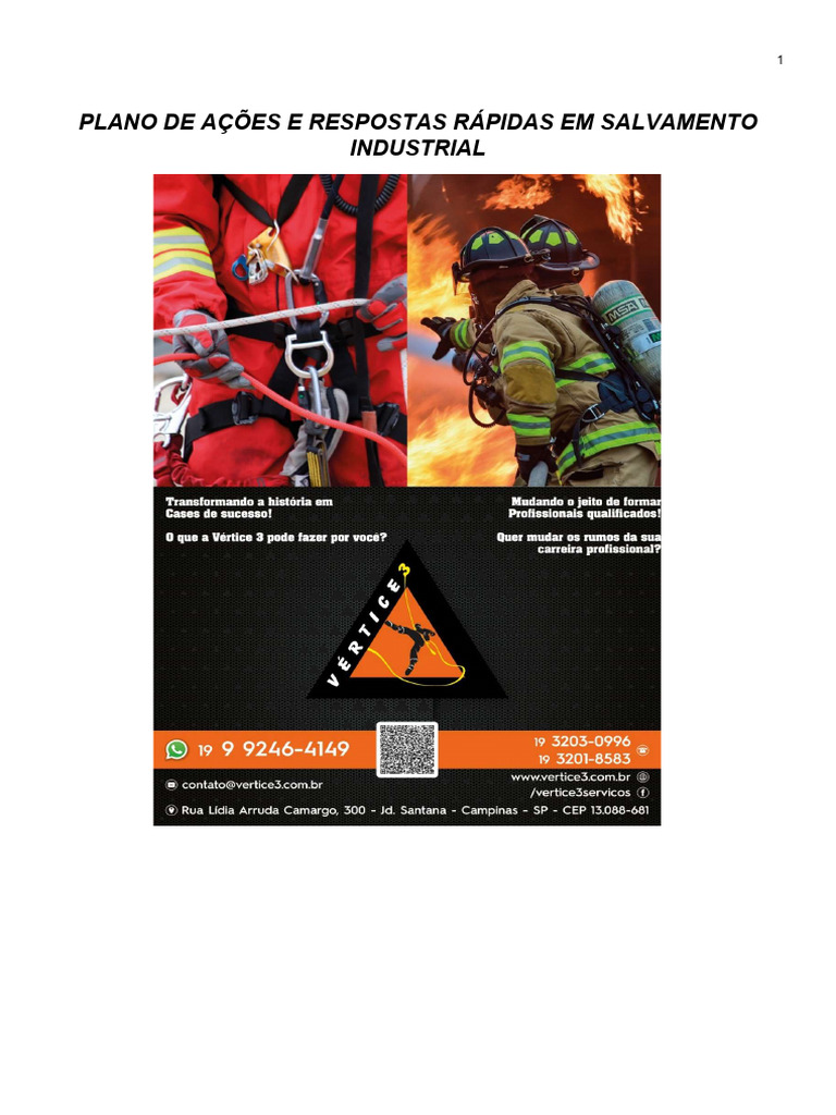 Plano de Resgate V3 Rev | PDF | Equipamento