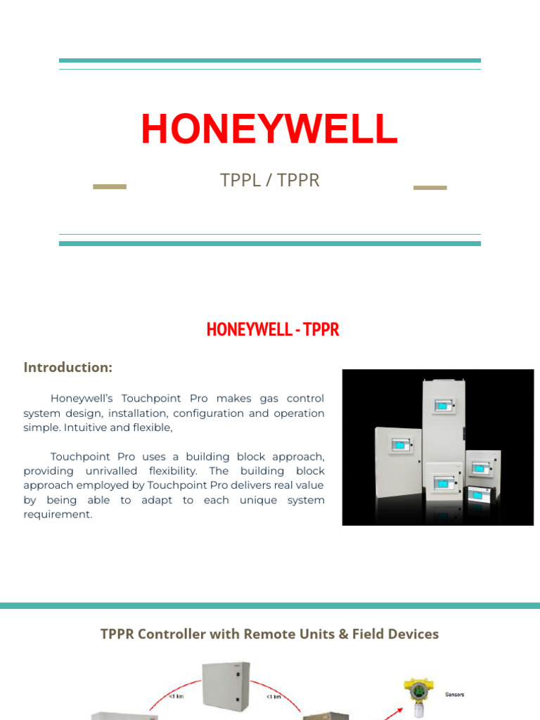Honeywell TPPL vs TPPR Overview | PDF | Touchscreen | Alternating Current