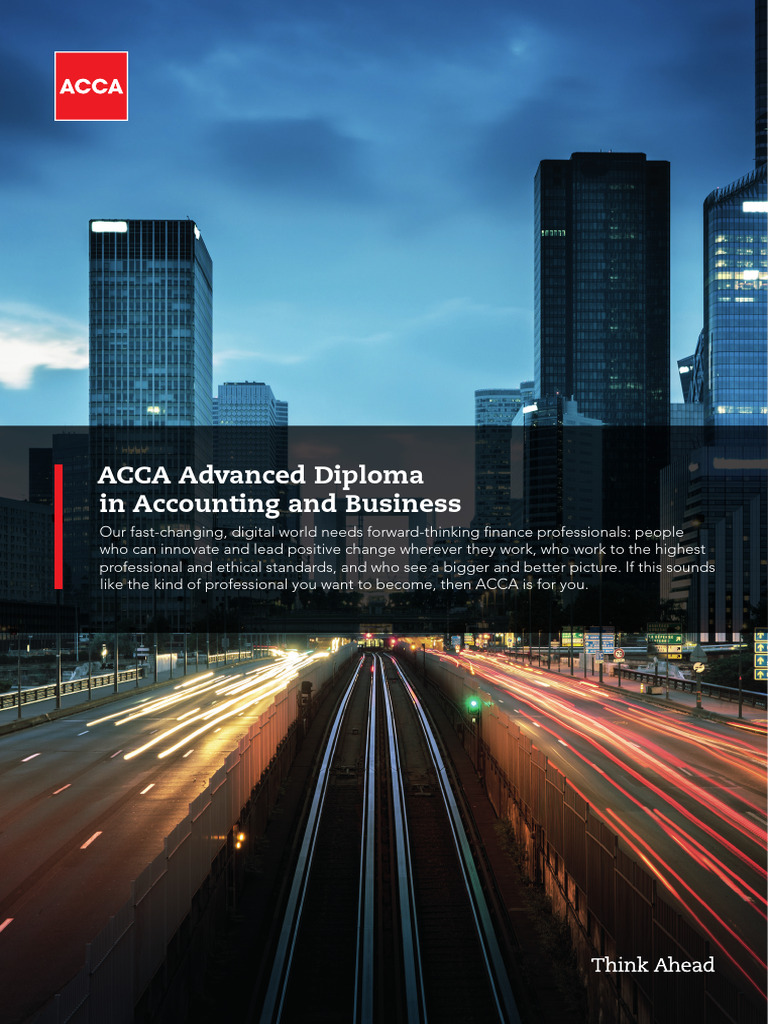 ACCA Advanced Diploma in Accounting and Business | PDF | Accounting ...