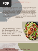 Lesson 5 Store Salads and Dressings | PDF | Salad | Leaf Vegetable