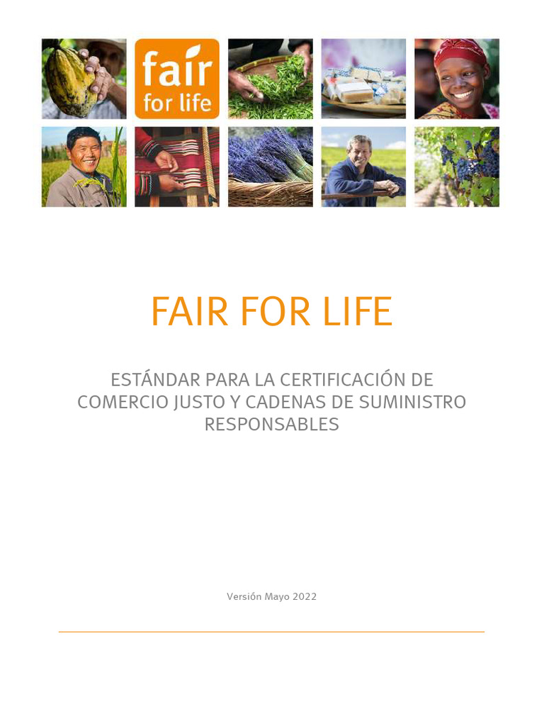 Fair For Life Standard ES | PDF | Comercio justo | Business