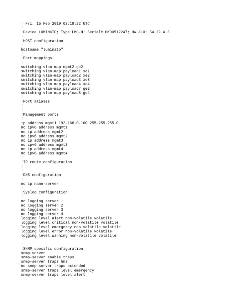 backup transodulador VMH 03-11-2023 | PDF | Port (Computer Networking) | Ip Address