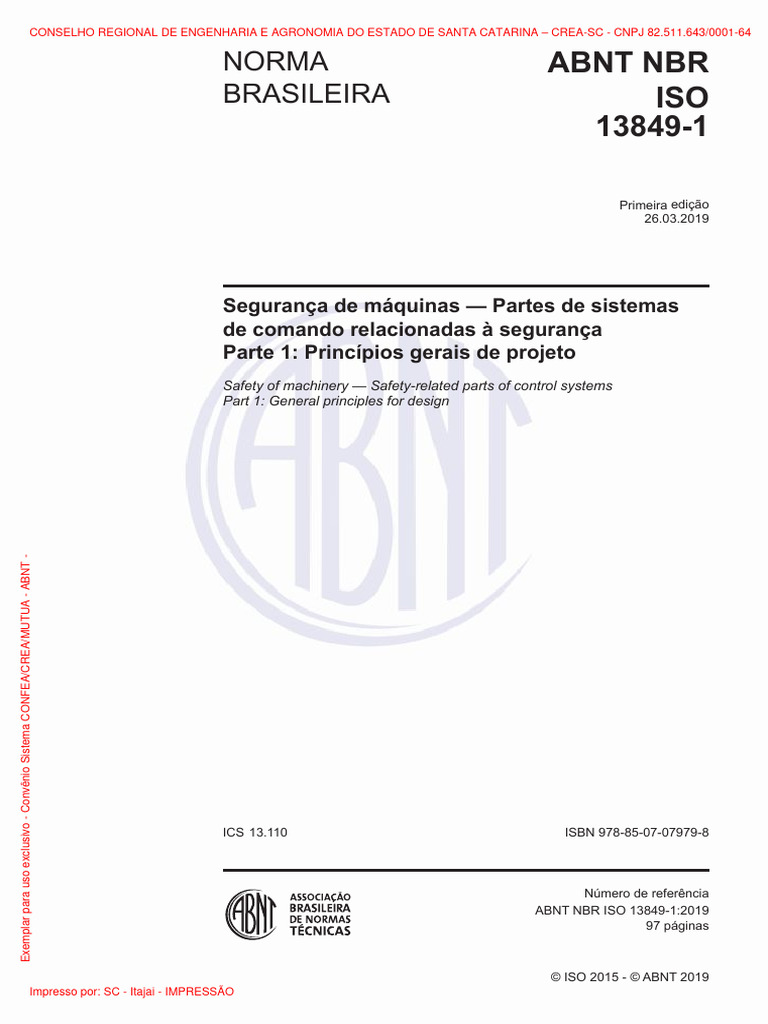 Abnt NBR Iso 13489-1 | PDF | Engenharia