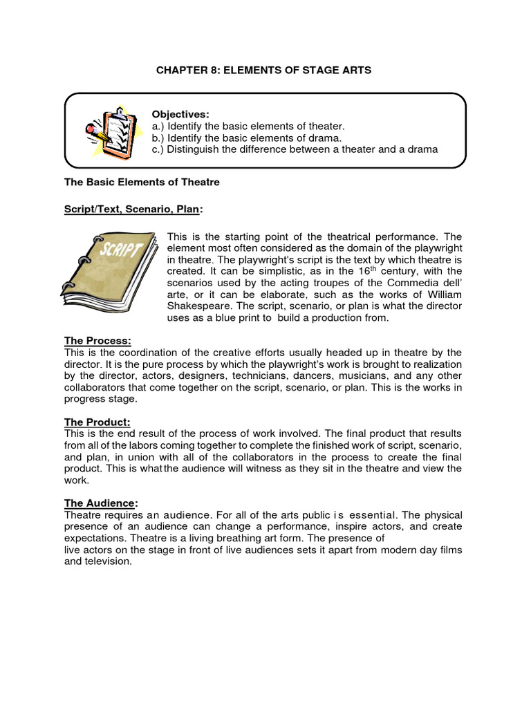 Key Elements of Theatre and Drama | PDF | Play (Theatre) | Theatre