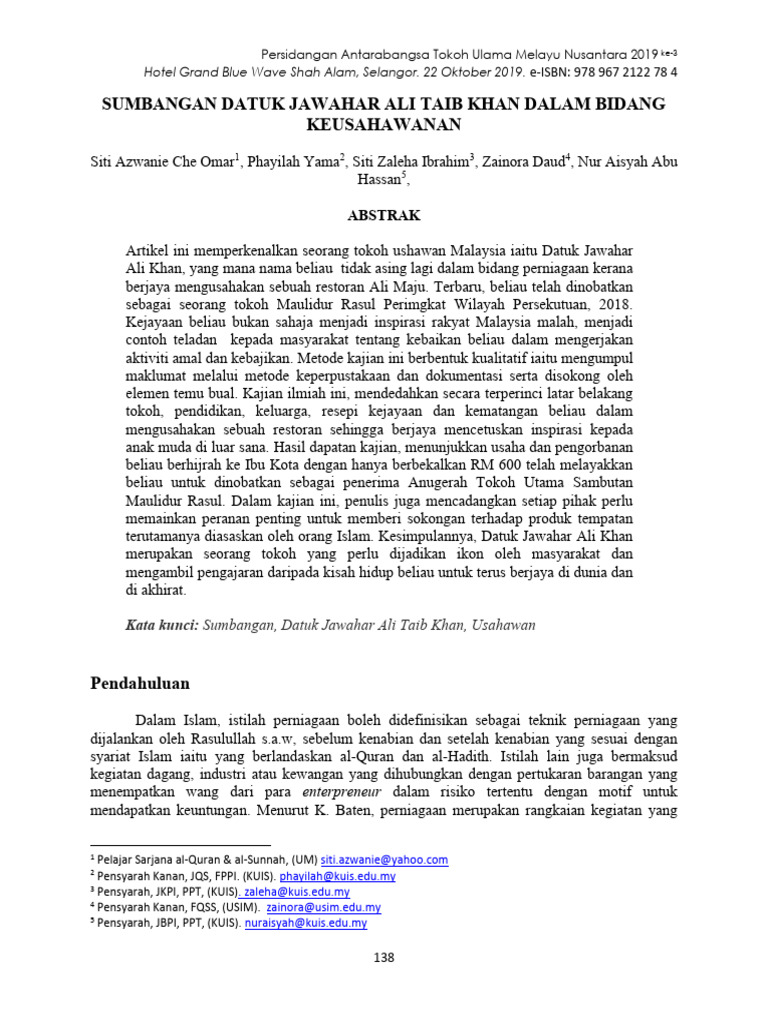 Boidata Dato Ali | PDF