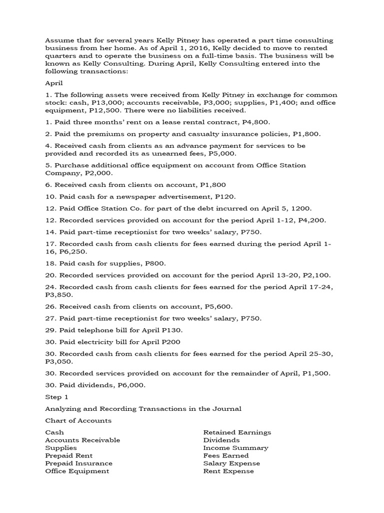 Completing Accounting Cycle Activity 1 | PDF | Expense | Balance Sheet