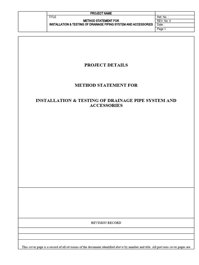 Drainage System Install Guide | PDF | Pipe (Fluid Conveyance) | Civil ...