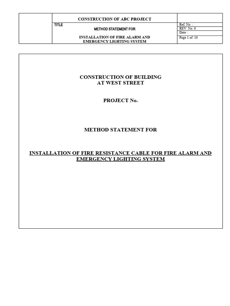 Fire Alarm System Installation And Testing Pdf Wall Quality Assurance