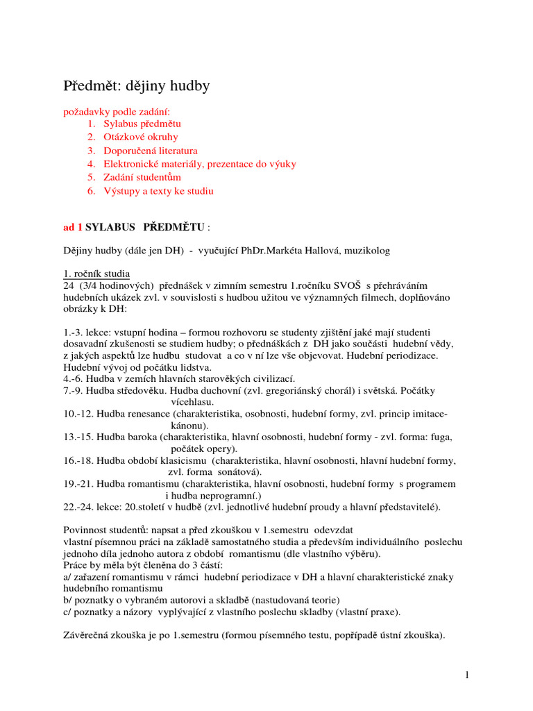 Dejiny-Hudby 2 | PDF