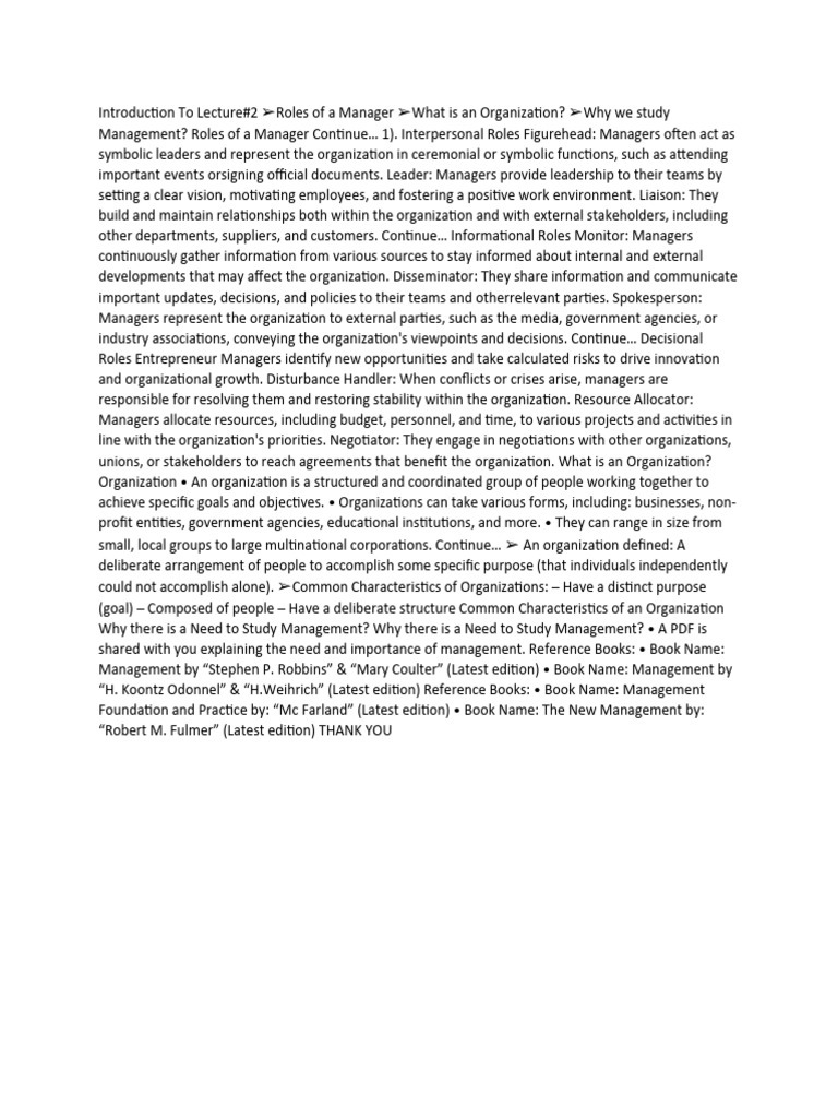 Introduction To Management Lecture 2 | PDF | Stakeholder (Corporate) | Economies
