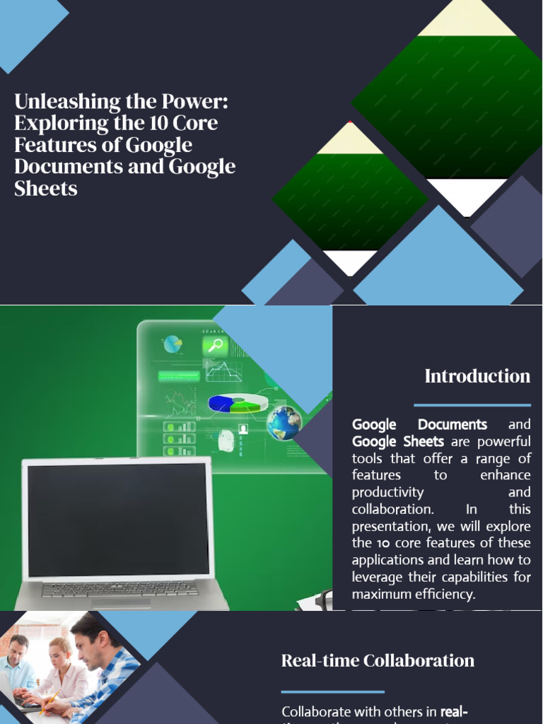 Top 10 Features of Google Docs & Sheets | PDF | Spreadsheet | Application Software