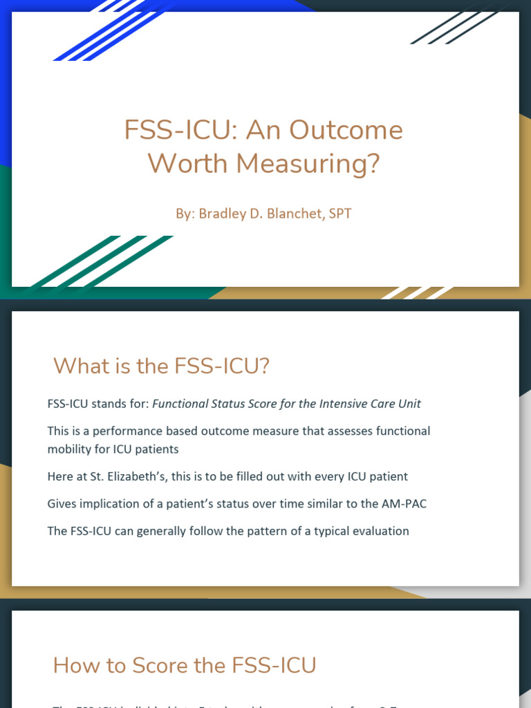 Fss-Icu An Outcome Worth Measuring | PDF | Validity (Statistics) | Intensive Care Unit