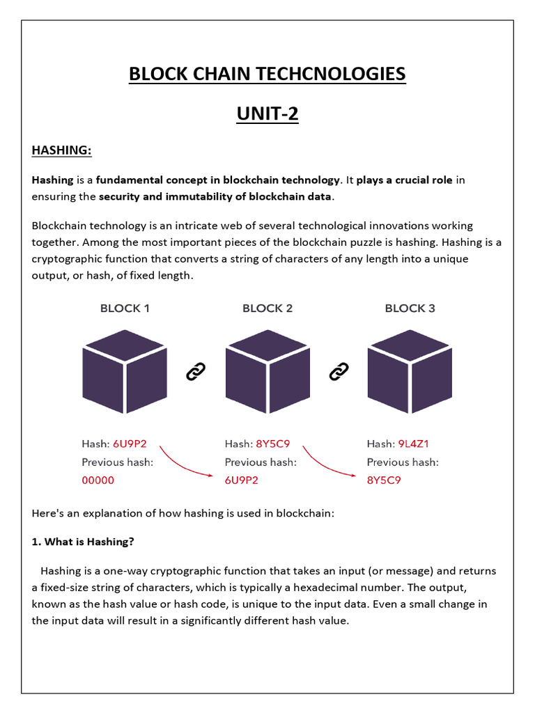 Block Chain Unit 2 | PDF | Public Key Cryptography | Key (Cryptography)
