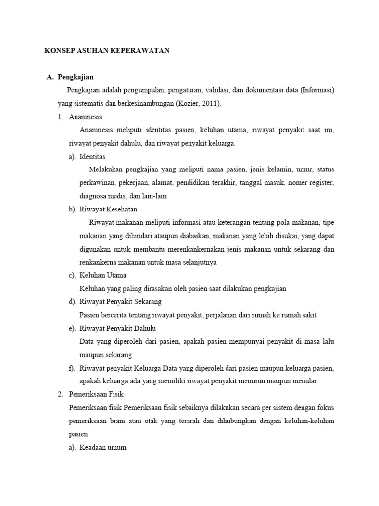 Panduan Asuhan Keperawatan Terpadu | PDF