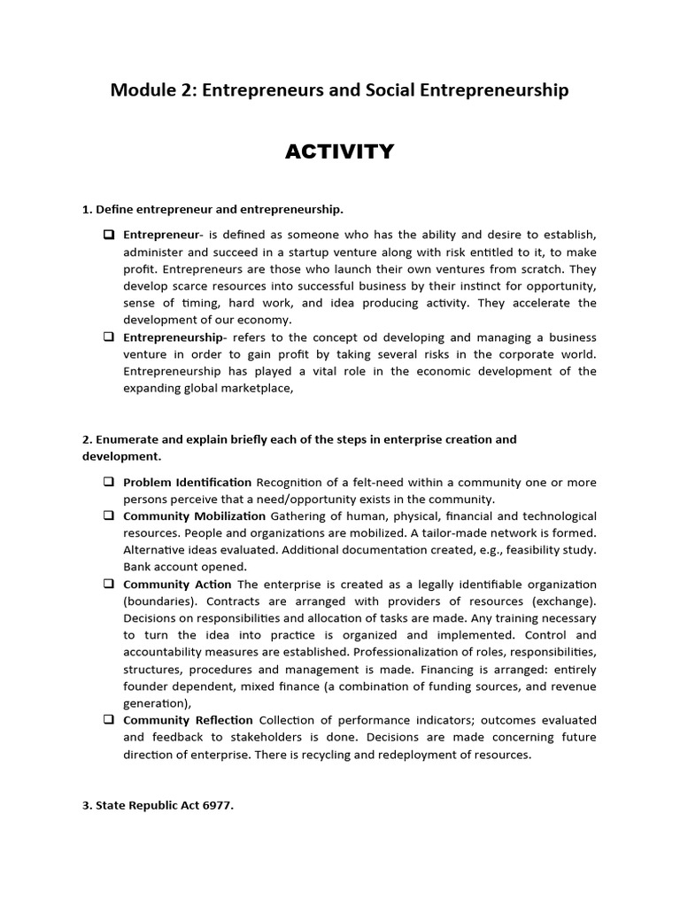 Nstp-Cwts-New Mod 2 | PDF | Entrepreneurship | Economies