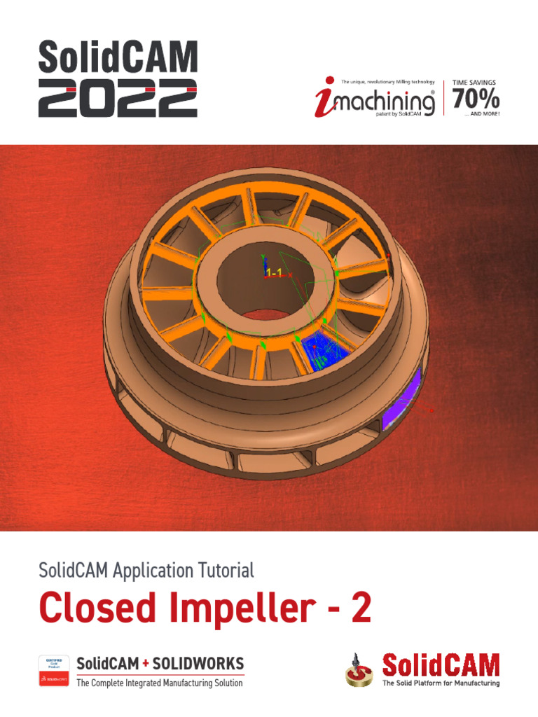 SolidCAM_2022_Closed_Impeller_Machining_Vol-2 | PDF | Curve | Geometry