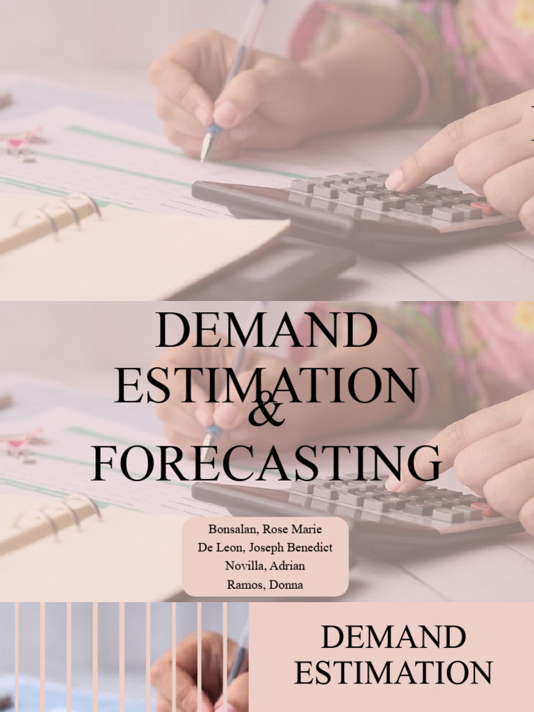Demand Estimation And Forecasting Pdf Forecasting Demand