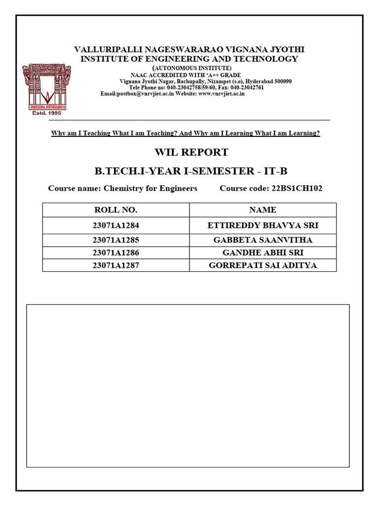 Chemistry Ela Project Work Modified | PDF