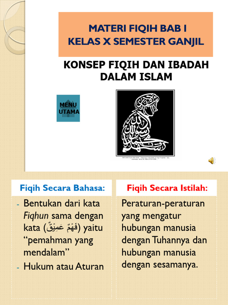 Bab 1 (Konsep Fiqih Dan Prinsip Ibadah, Syariat Islam) | PDF