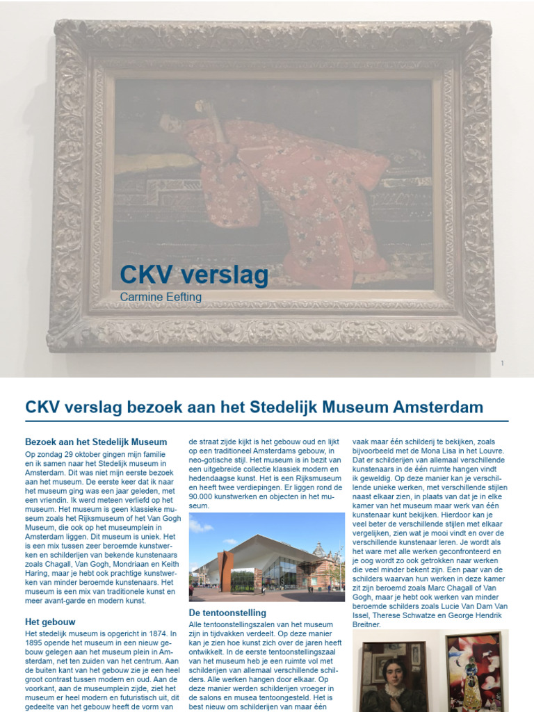 CKV Verslag Carmine Eefting | PDF