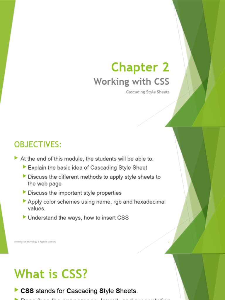 Chapter 2 Css Pdf Html Element Html