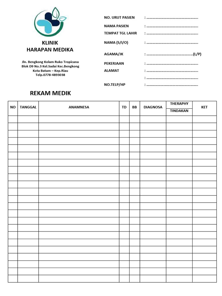 Rekam Medik HM | PDF