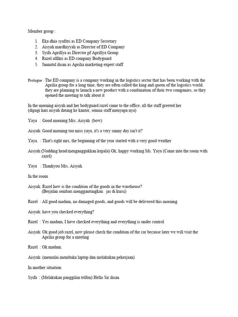 Speaking Dialog | PDF