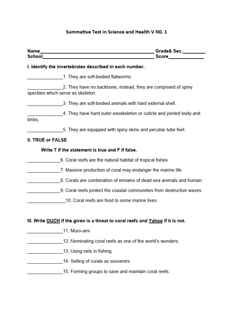 Summative Test - SCIENCE 5 - Q2 | PDF | Electric Current | Electricity
